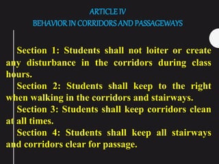 LASC Students code of conduct | PPTX