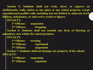 LASC Students code of conduct | PPTX