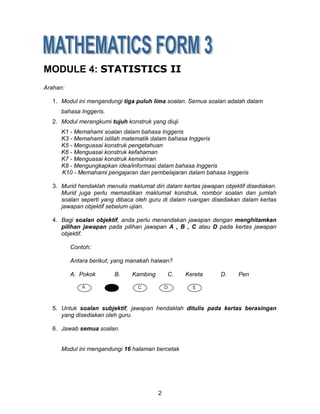 Module 4 statistic II PMR | PDF