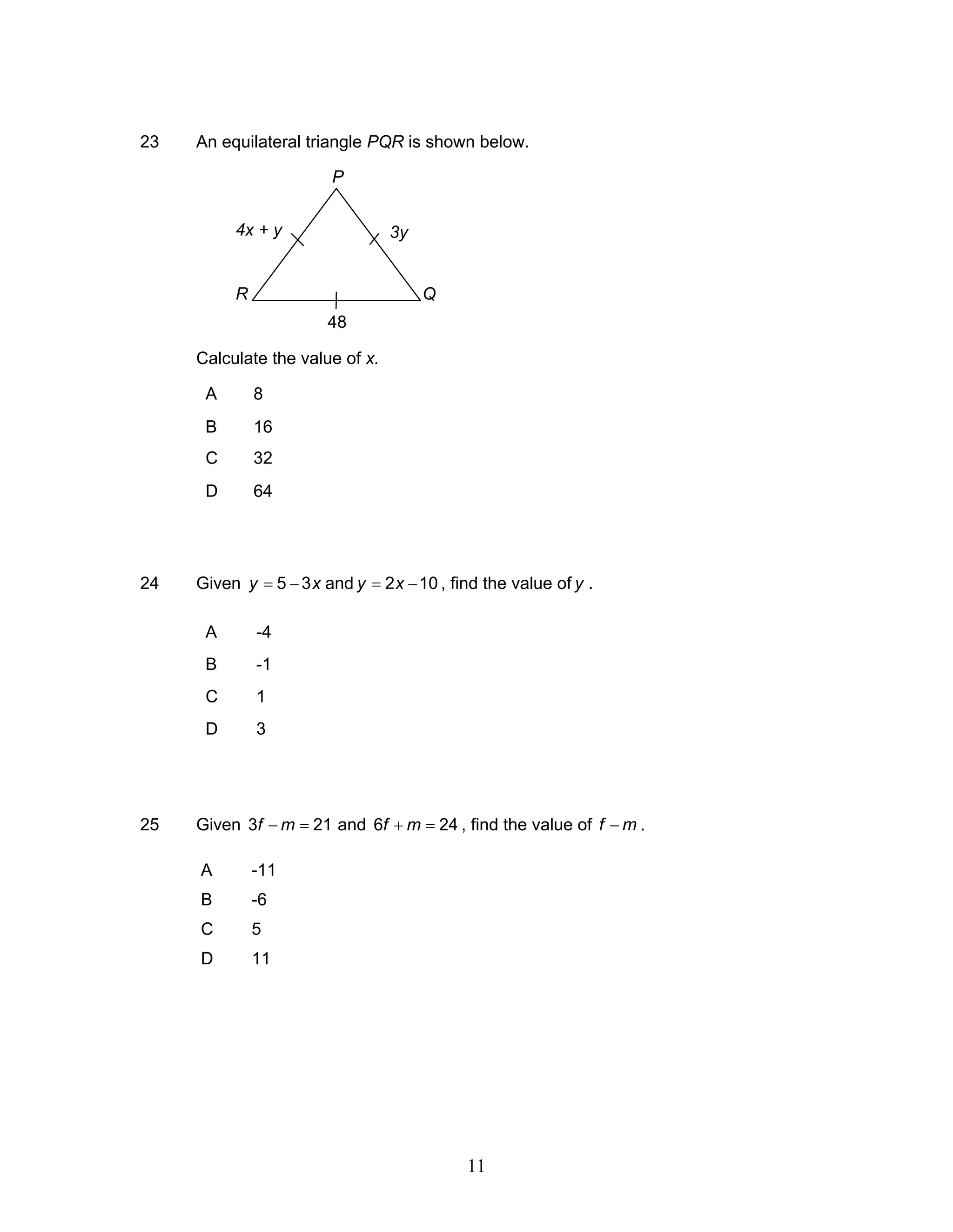 Module 9 linear equations PMR | PDF