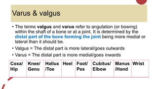 Student seminar valgus & varus | PPTX