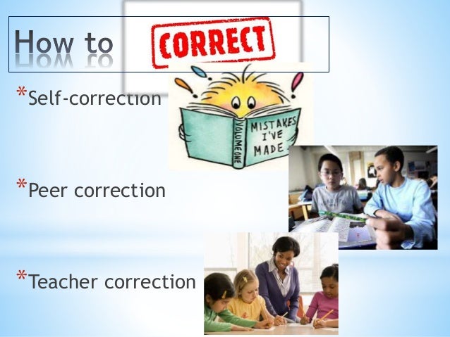 Students error correction