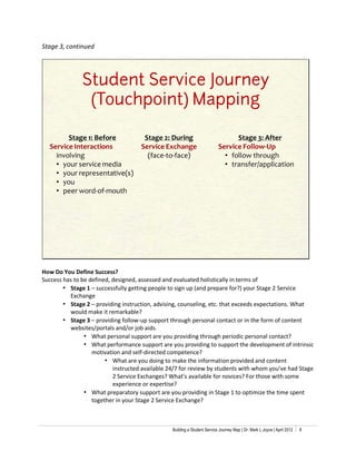 Building a Student Service Journey Touchpoint Map | PDF