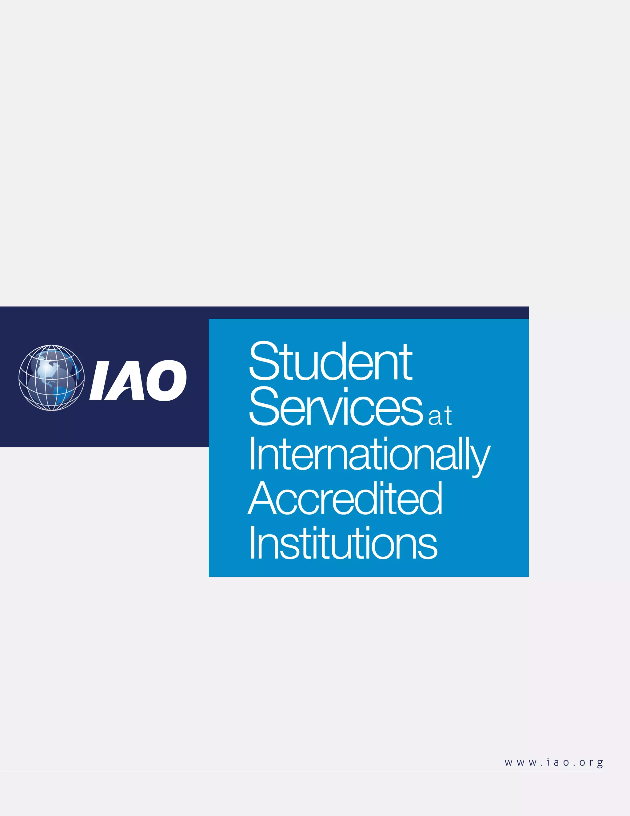 IAO’s importance on sound student services in educational institutions ...
