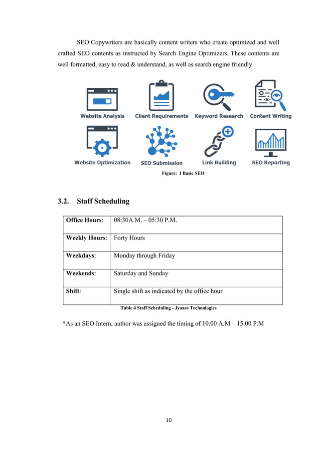 BSC CSIT Final Year Internship Experience Report on SEO | PDF