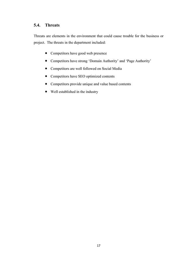 BSC CSIT Final Year Internship Experience Report on SEO | PDF