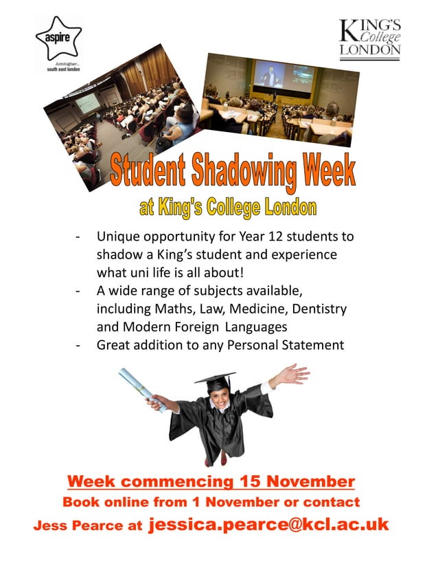 Student shadowing week flyer | PDF