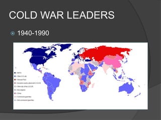 Cold War Leaders 1940-1990: US and USSR Presidents/General Secretaries ...