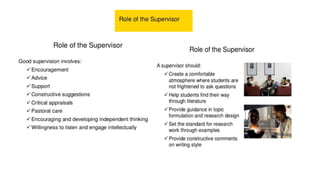 Students in consultation with supervisor | PPTX