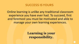 Seven Student Skills for Successful Online Learning | PPTX