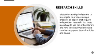 Seven Student Skills for Successful Online Learning | PPTX