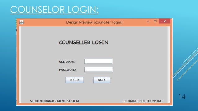 Students management system | PPTX | Programming Languages | Computing