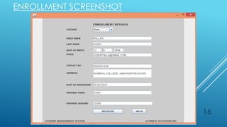 Students management system | PPTX | Programming Languages | Computing