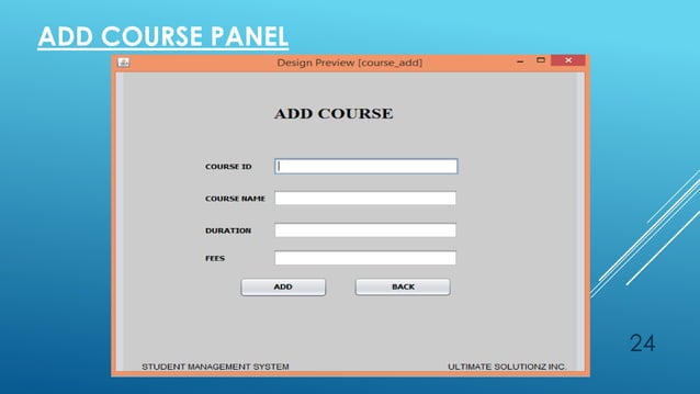 Students management system | PPTX | Programming Languages | Computing