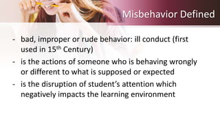 Students' Misbehavior (Disruptive, Absenteeism and Tardiness) | PPTX