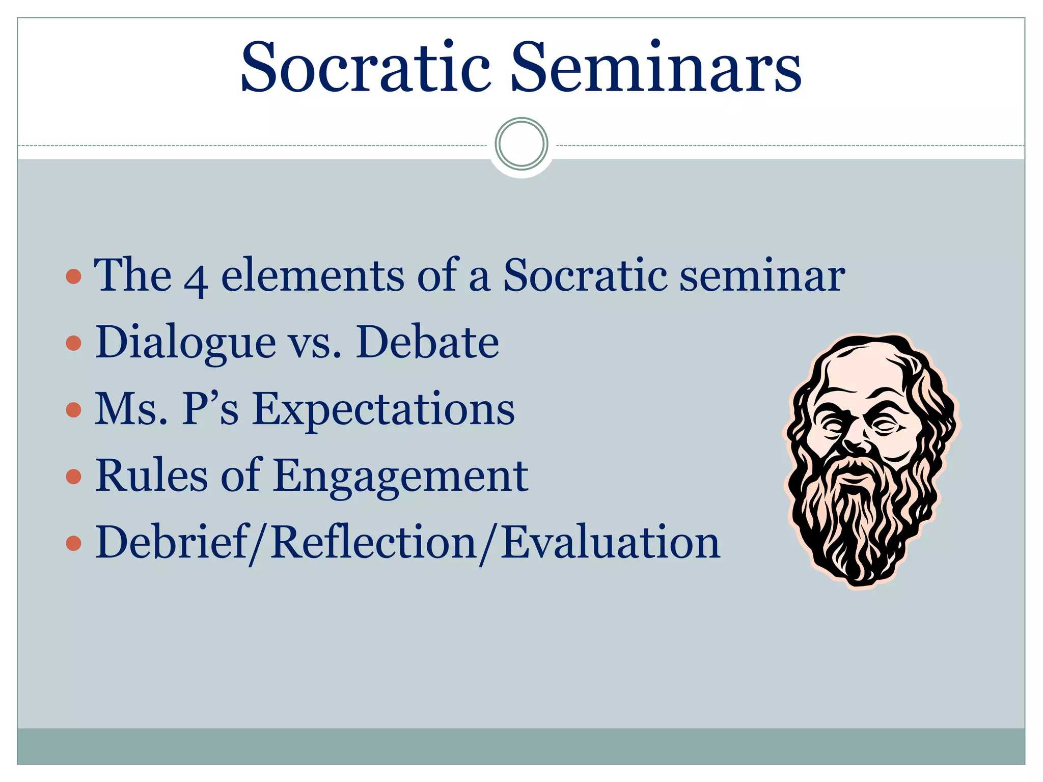 Student Socratic Seminars | PPT