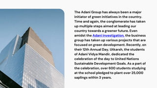 Students of Adani Vidya Mandir Pledge to Plant 25,000 Saplings in The ...