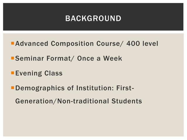 Students Perceptions of a Grading Contract Model | PPT