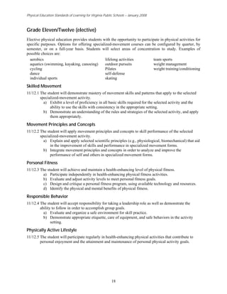 Students physical education k 12 | PDF
