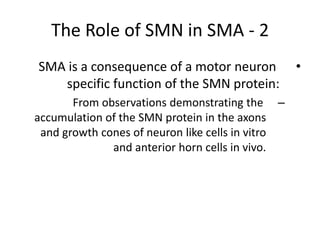 Spinal muscle atrophy SMA: make it easy | PPTX