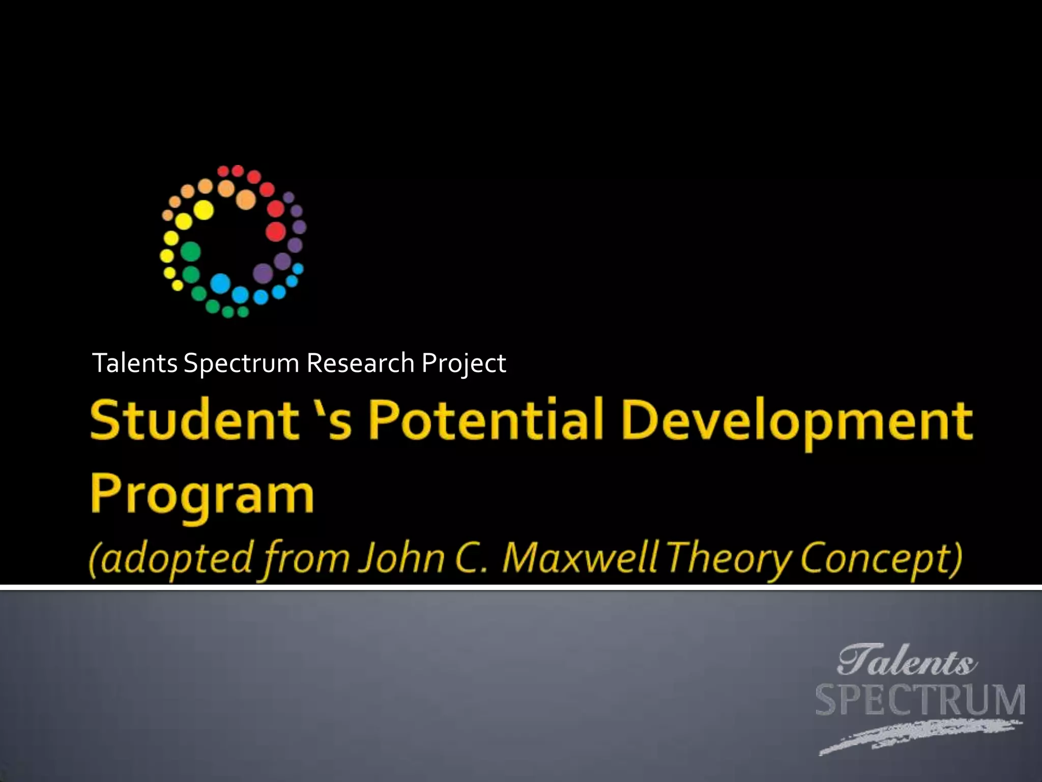 Student ‘s potential development program | PPT