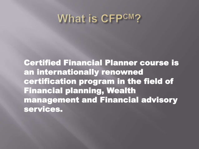 CFP from Mahesh Tutorials ppt | PPTX