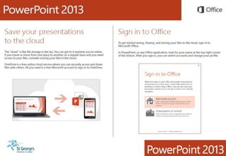SGUL Office 2013 Quick Start Guide. (Adapted from Microsoft Quick Start ...