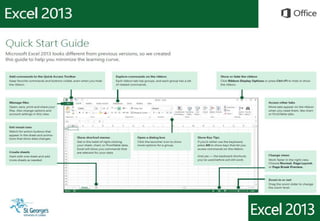 SGUL Office 2013 Quick Start Guide. (Adapted from Microsoft Quick Start ...