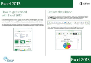 SGUL Office 2013 Quick Start Guide. (Adapted from Microsoft Quick Start ...