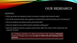 Student’s resistance and responses to school power.pptx