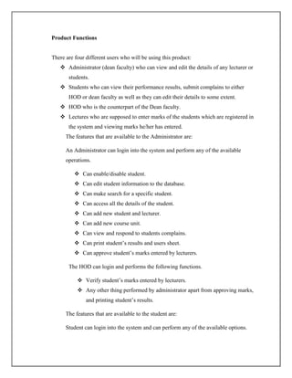 Students results management system (muni university) | PDF