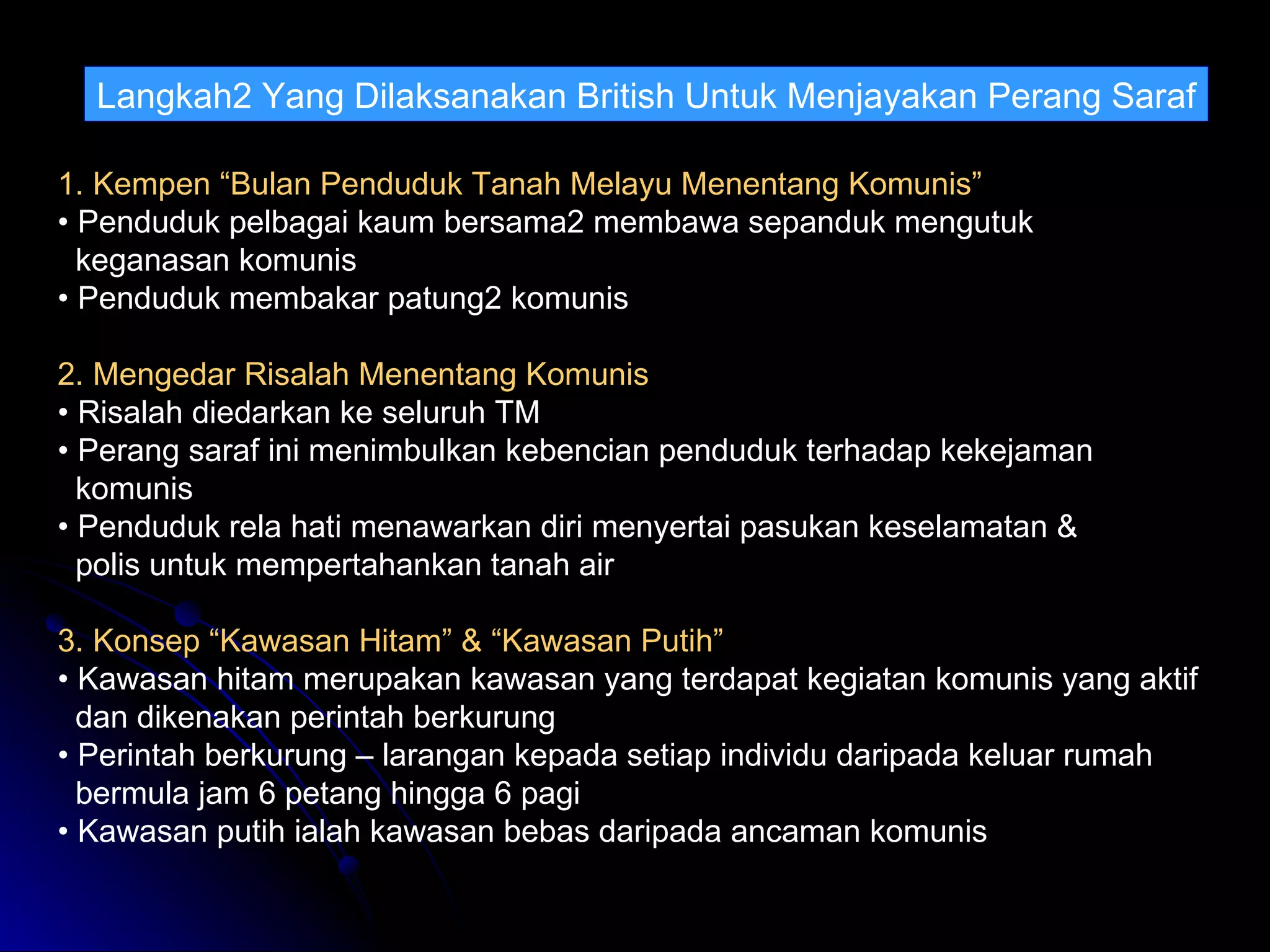 Langkah-langkah membanteras komunis | PPT