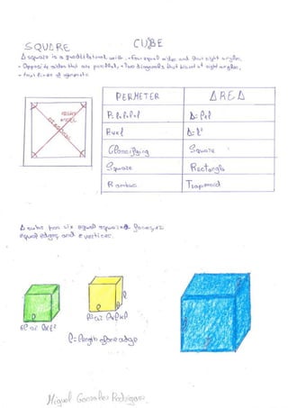 Square-cube students' chart | PDF
