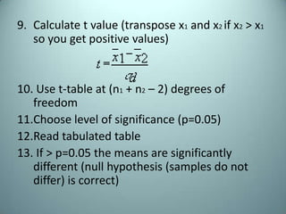 Student’s t test | PPTX