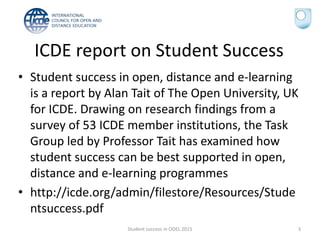 Student success in ODEL ICDE report | PPTX