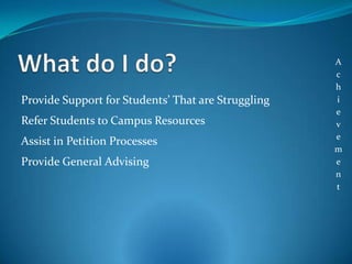 Student success presentation | PPTX | College Planning | College Education