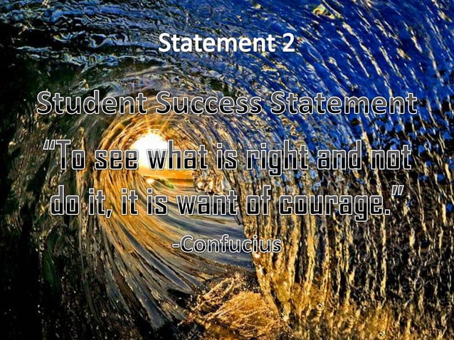 Student Success Statements | PPTX