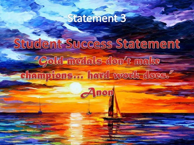 Student Success Statements | PPTX