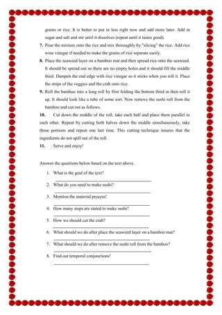 Students worksheet Procedure Text | DOCX