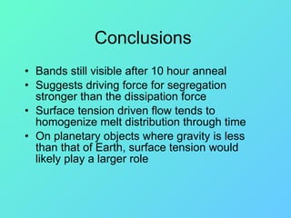 Stability of Melt Rich Channels | PPT