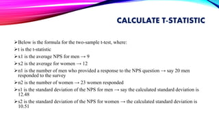 Student T - test | PPTX
