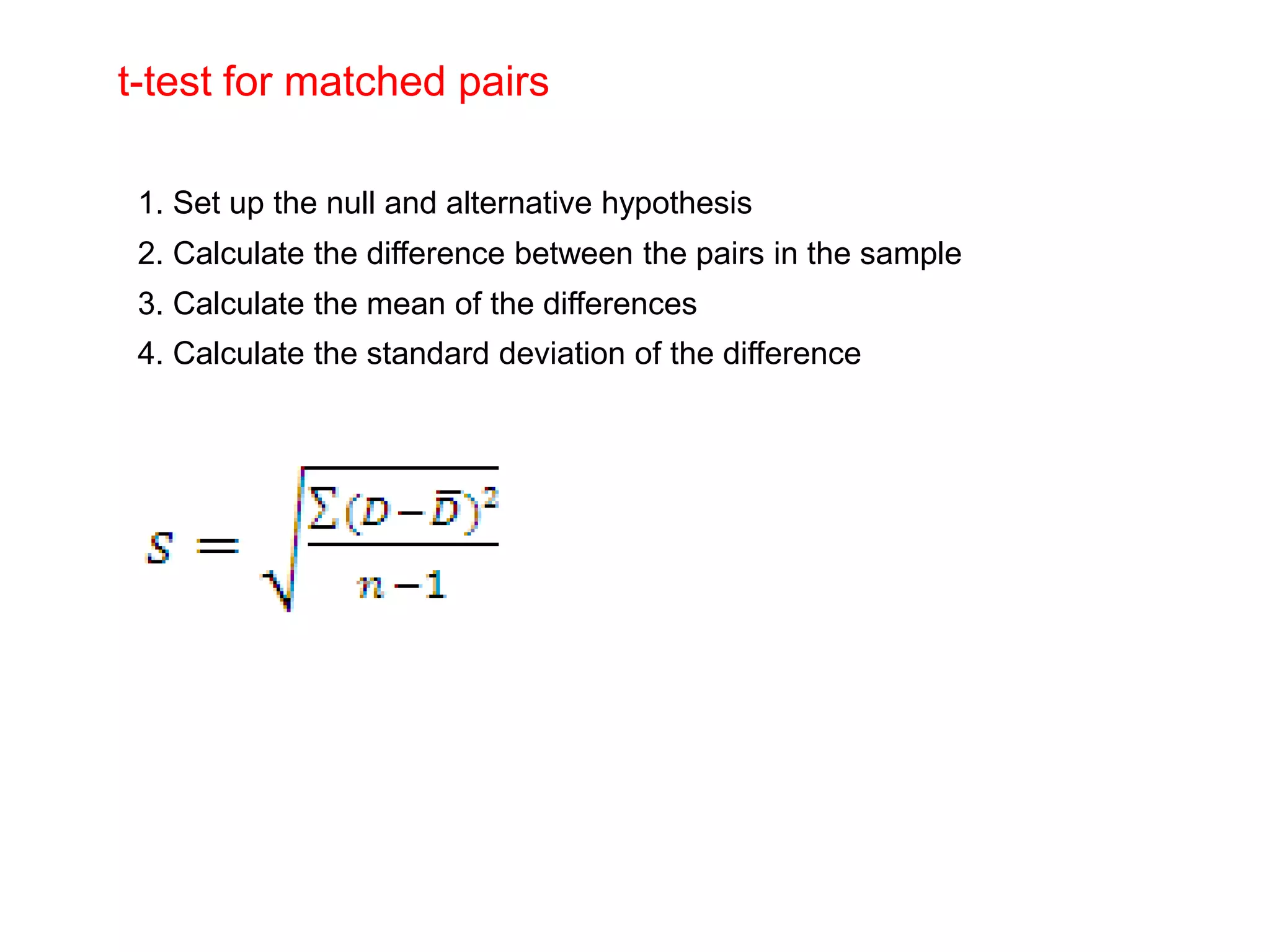 Student t-test | PPTX