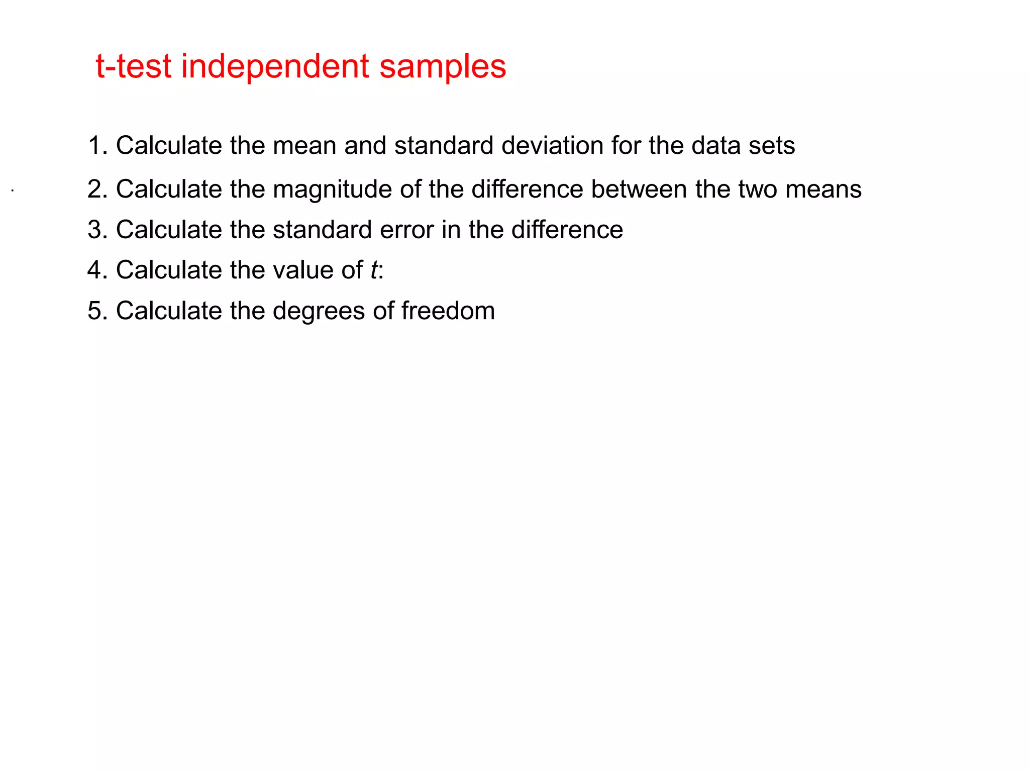 Student t-test | PPTX