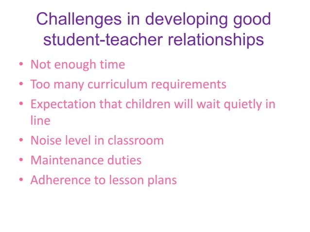 Student teacher relationship | PPTX