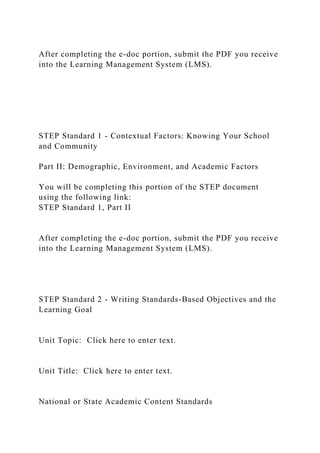 Student Teaching Evaluation of Performance (STEP) Templa.docx