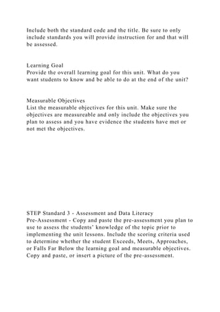 Student Teaching Evaluation of Performance (STEP) Templa.docx