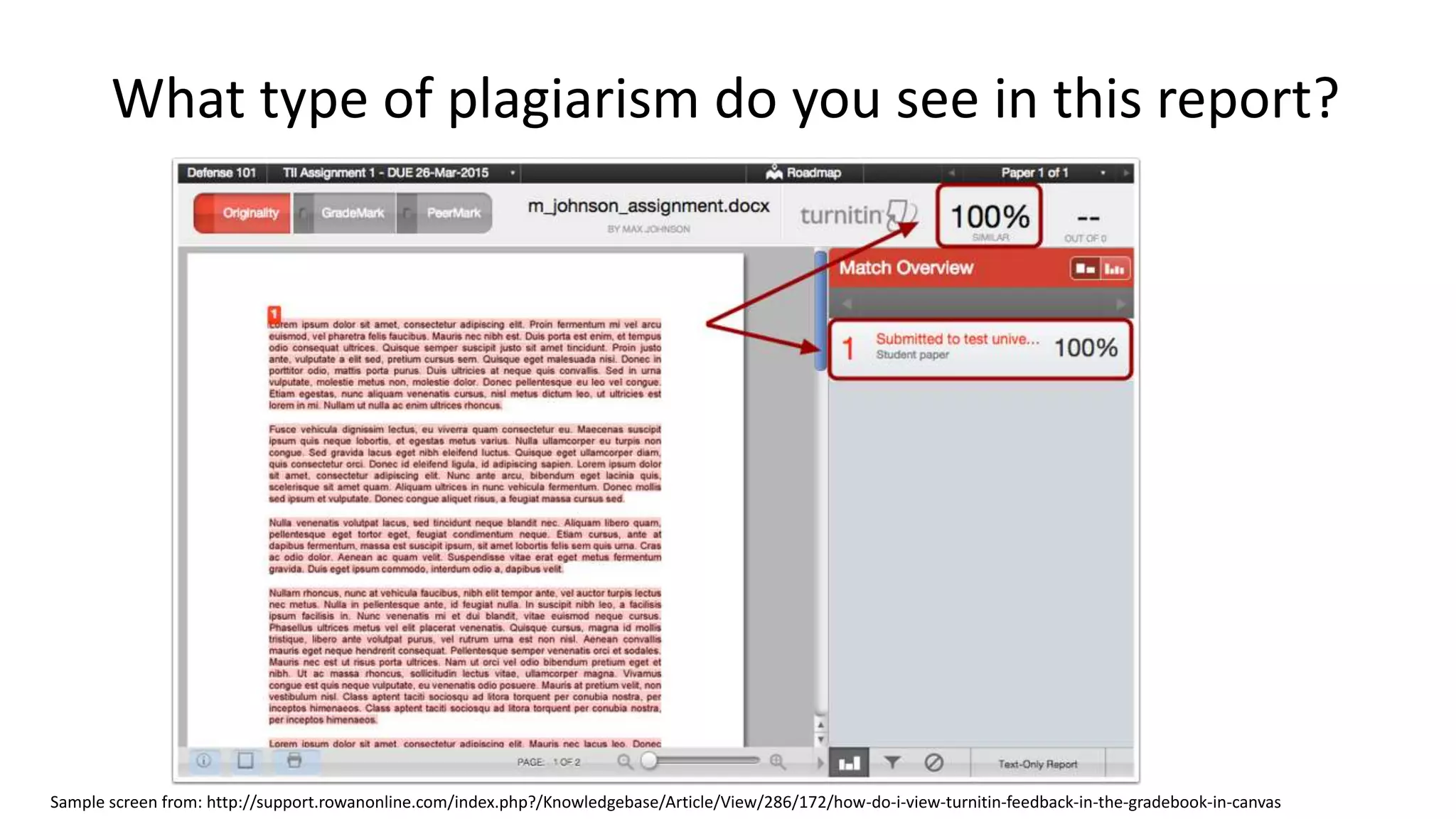 Turnitin orientation: Plagiarism @ UP & Turnitin submissions | PPT