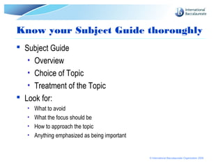 Extended Essay Assessment Criteria | PPT