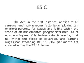 ABOUT ESI AND PF | PPTX