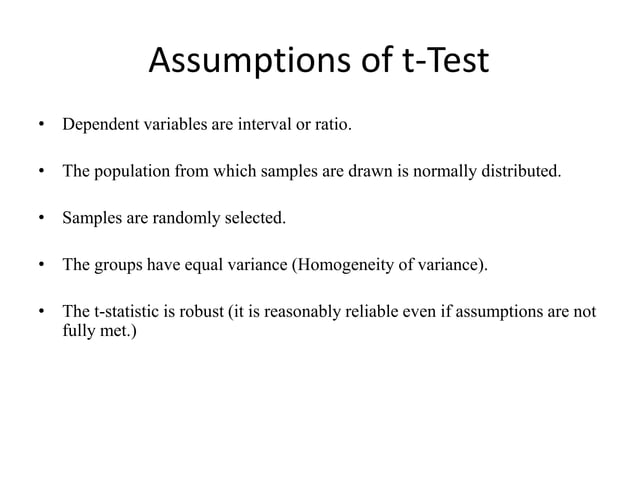 Student t test | PPTX